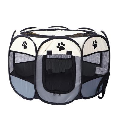 China pet cushion bed luxury mesh breathable foldable carrier portable large tent pet playpen for sale