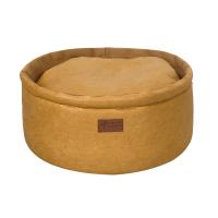 China Novelty Paper Cooling Pet Mat Tunnel Cat Bed Yellow Green for sale