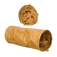 China Novelty Paper Cooling Pet Mat Tunnel Cat Bed Yellow Green for sale