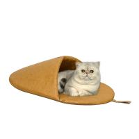 China Novelty Paper Cooling Pet Mat Tunnel Cat Bed Yellow Green for sale