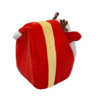 China Pet Mat Soft Pet Bed Cushion Christmas Red Cat Bed Elk Antlers Design for sale