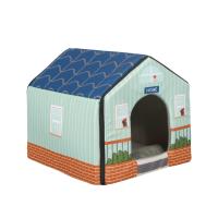 China Oxford Fabric Dog Bed Luxury Warm Heated Small Dog House Pet Cushion for sale