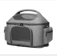 China Linen Soft Pet Bed Cushion Luxury Car Foldable Dog Pet Carrier Bag for sale