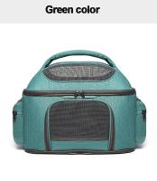 China Linen Soft Pet Bed Cushion Luxury Car Foldable Dog Pet Carrier Bag for sale