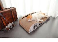 China Corrugated Paper Piano Pet Bed Cushion Corrugated Pet Cat Scratcher Board for sale