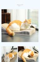 China Corrugated Paper Piano Pet Bed Cushion Corrugated Pet Cat Scratcher Board for sale