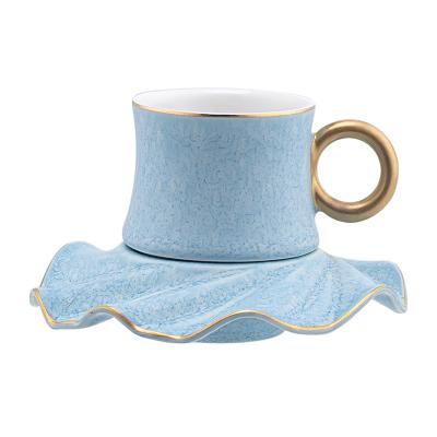 China color glazed electroplating gold turkish Arabic tea ceramic coffee cup ceramic for sale