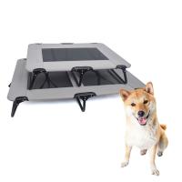China Outdoor Indoor Pet Bed Cushion Elevated Cooling Pet Cot Bed With Strong Mesh Steel for sale