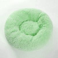 China Custom Color Autumn Winter Thickened Plush Donut Pet Bed Cushion For Cat Rest for sale