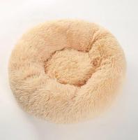China Custom Color Autumn Winter Thickened Plush Donut Pet Bed Cushion For Cat Rest for sale
