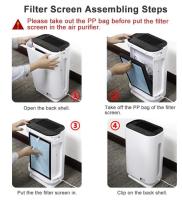 China Wall Mounted 99% Remove PM2.5 Intelligent Air Purifier Sterilizer UV Air Purifier for sale