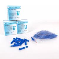 China Sterile Reusable Lancing Device Twist Top Blood Lancet With Plastic Handle for sale