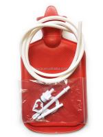 China Enema Bag Kit 2 Quart Home Water & Coffee Colon Cleansing Kit BPA Free Hot-Water Bag with 5 Foot Long Hose for sale