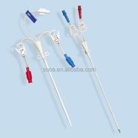 China Disposable hemodialysis catheter, hemodialysis kit, single double triple lumen for sale