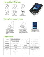 China H7 high accuracy blood hemoglobin analyzer medical rapid POCT device for medical use for sale