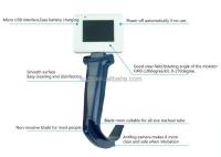 China Portable video laryngoscope with 3pcs reusable blade for sale