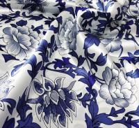 China Printed Silk Fabric 6A Grade Pure Lightweight Silk Fabric 22mm Charmeuse for sale