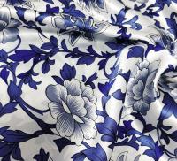China Pure Lightweight Silk Fabric Digital Printed For Bedding Set Multicolor for sale