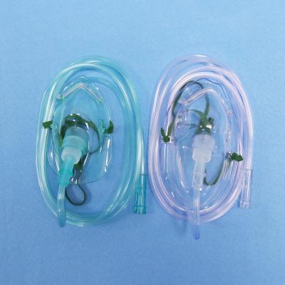 China High rate aerosol output nebulizer mask with oxygen oxygen aerosol mask mask for oxygen for sale