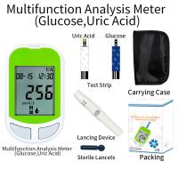 China Intelligent blood glucose meter uric acid meter two in one blood glucose meter for sale