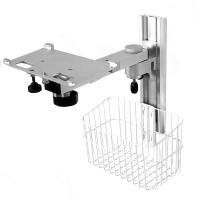 China Aurora WM aluminum alloy adjustable arm touch screen monitor wall mount with basket for sale