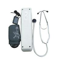 China QD203 mercury free aneroid medical arm digital electronic sphygmomanometer with stethoscope for sale