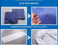 China Factory price Disposable PE Film Coated High-quality Lightweight Soft Bed Sheet Bed Cover for sale