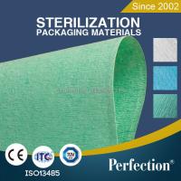 China 1200*1200 Autoclave Sterilization Medical Crepe Wrapping Paper Wrinkle Paper Green Blue White for sale