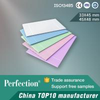 China 3ply Apron Waterproof Colorful Disposable Consumable Dental Bibs 3x45 cm for sale