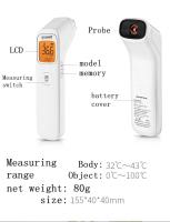China Manufacture OEM Automatic Infrared Non Contact Body Thermometer for sale