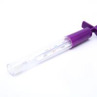 China mercury free thermometer with shake off plastic case for sale