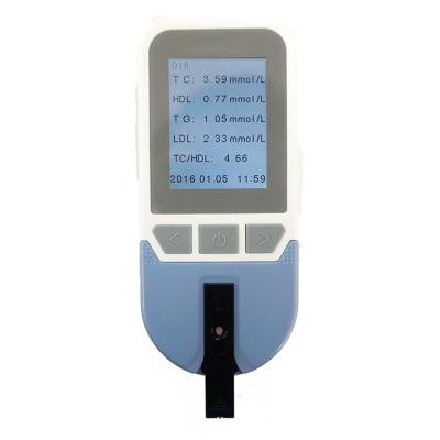 China High Accuracy Handheld Blood Analysis Lipid Panel 4 in1 strip TC+HCL+TG+LDL Lipid Panel Analyzer for sale