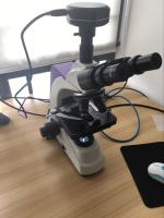 China Cheapest Portable Binocular Biological Microscope with Camera for sale