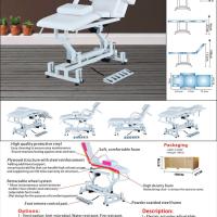 China Ce approved portable custom clinic luxury electric spa beauty massage bed for sale