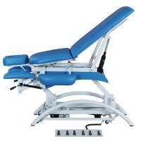 China Blue fashion folding hospital clinical electric facial spa beauty adjustable massage bed for sale