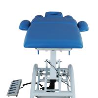China Blue fashion folding hospital clinical electric facial spa beauty adjustable massage bed for sale