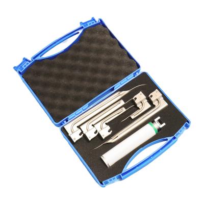 China Throat Detection Ent Conventional Removable Veterinary Fiber Optic Laryngoscope Set for sale
