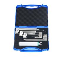 China Throat Detection Ent Conventional Removable Veterinary Fiber Optic Laryngoscope Set for sale