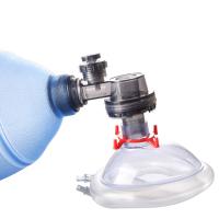 China Medical pvc different sizes S/ M/ L baby infant adult use ambu bag manual cardiopulmonary resuscitator for sale