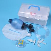 China Medical pvc different sizes S/ M/ L baby infant adult use ambu bag manual cardiopulmonary resuscitator for sale
