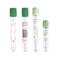 China Green Top 3ml 5ml 6ml Sodium Heparin Vacuum Blood Collection Tube For Hematocrit Test for sale