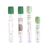 China Green Top 3ml 5ml 6ml Sodium Heparin Vacuum Blood Collection Tube For Hematocrit Test for sale