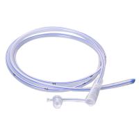 China Medical Fr6-Fr24 Different Size Disposable Stomach Silicone Nasogastric Feeding Tube With Guide Wire for sale