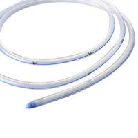 China Medical Fr6-Fr24 Different Size Disposable Stomach Silicone Nasogastric Feeding Tube With Guide Wire for sale