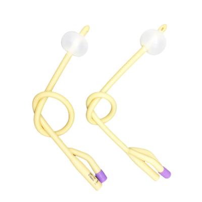 China High Quality Various Size Disposable Medical Felame Three Way Latex Foley Catheter for sale