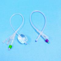 China Factory Price Disposable 100% All Silicone Triple Lumen Urinary Catheter 3 Way Silicone Foley Catheter for sale