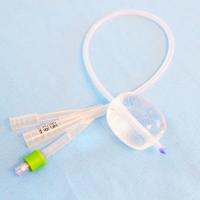 China Factory Price Disposable 100% All Silicone Triple Lumen Urinary Catheter 3 Way Silicone Foley Catheter for sale