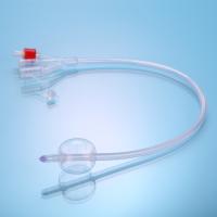 China Factory Price Disposable 100% All Silicone Triple Lumen Urinary Catheter 3 Way Silicone Foley Catheter for sale