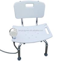China Aluminum Adjustable Height shower chair For elderly and disabled for sale