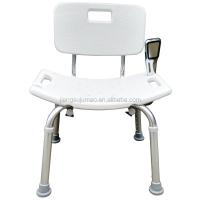 China Aluminum Adjustable Height shower chair For elderly and disabled for sale